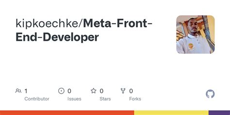 Github Kipkoechkemeta Front End Developer