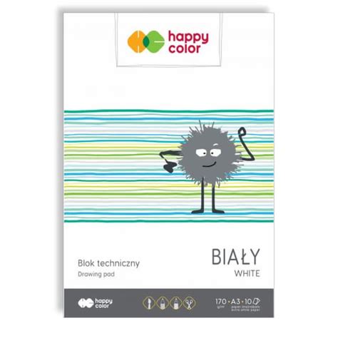 Tekniskt Papper I Block A3 10k Vitt Happy Color 170g M2 Cdon