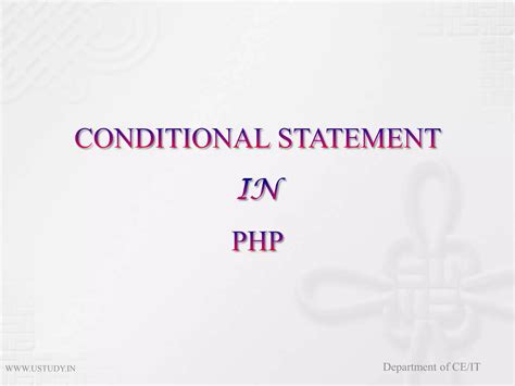 Conditional Statement Pptx