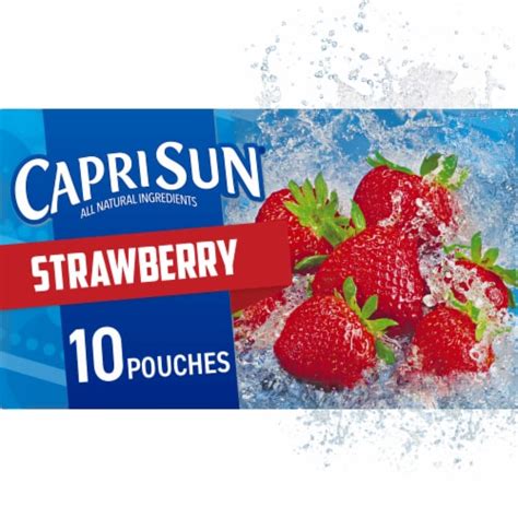 Capri Sun Strawberry Juice Box Pouches 10 Ct Ralphs