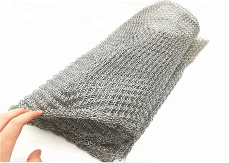 M Length In Roll Woven Stainless Steel Knitted Wire Mesh Anti Rust
