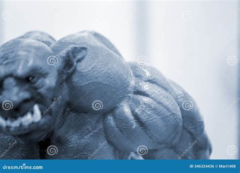 Prototype Art Object 3d Printed Melted Plastic Model Paw Created 3d