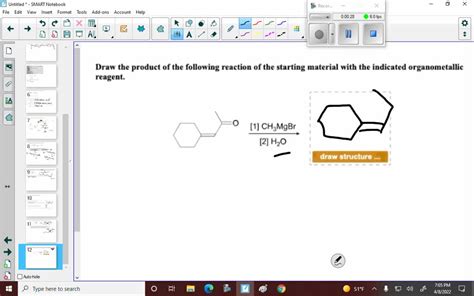 SOLVED Click The Draw Structure Button To Launch The Drawing Utility Draw The Product Of The