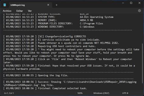 Cómo reparar errores de USB en Windows con USB Repair NeoTeo
