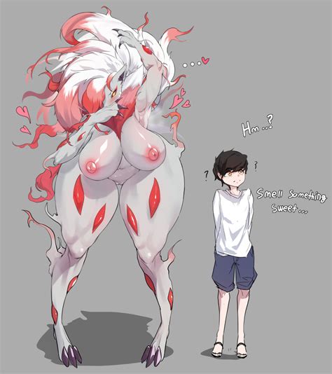 Rule 34 Absurd Res Anthro Big Breasts Breasts Duo Female Hi Res Hisuian Form Hisuian Zoroark