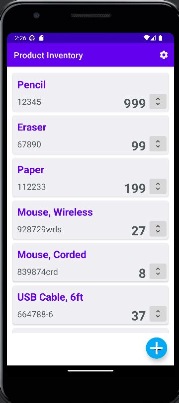 Github Slate2b Inventorysystem Android Mobile App To Manage Product Inventory The App Allows