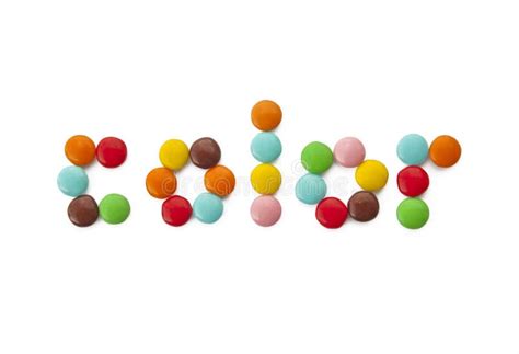 Colored Chocolate Candy Juicy Politra Colors Stock Image Image Of