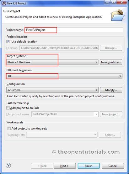 How To Create EJB JPA Project In Eclipse JBoss AS IByteCode Technologies