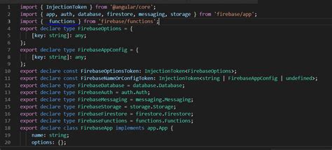 error firebase app module d ts 2 42 has no exported member functions · issue 1984 · angular