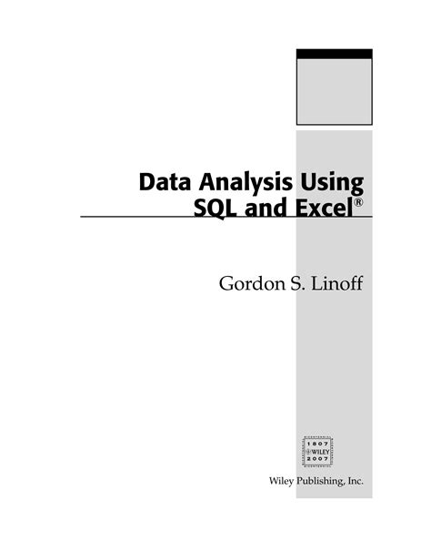 SOLUTION Data Analysis Using Sql And Excel Studypool
