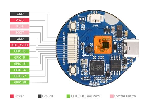 Buy Waveshare RP MCU Board With Inch Round Touch LCD
