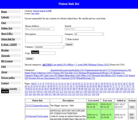 Onion Link List VERIFIED