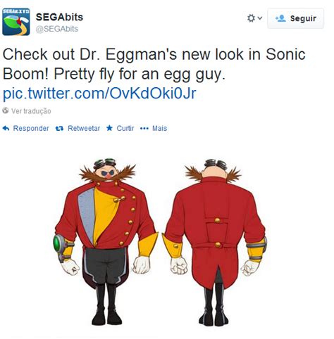 Confira O Visual De Dr Robotnik Em Sonic Boom Wii U 3ds Nintendo Blast