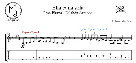 Ella Baila Sola Peso Pluma Mb Guitar