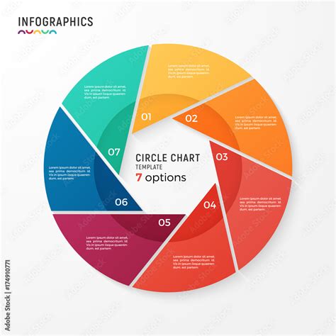 Vector Circle Chart Infographic Template For Data Visualization Stock Vector Adobe Stock