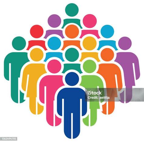 양식에 일치시키는 사람들의 그룹의 벡터 그림입니다 남자와 여자의 아이콘 아이콘에 대한 스톡 벡터 아트 및 기타 이미지 아이콘