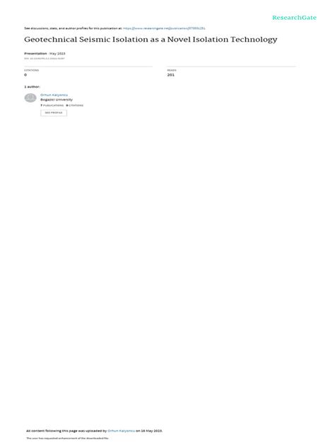 Geo Technical Seismic Isolation Pdf Geotechnical Engineering Seismology