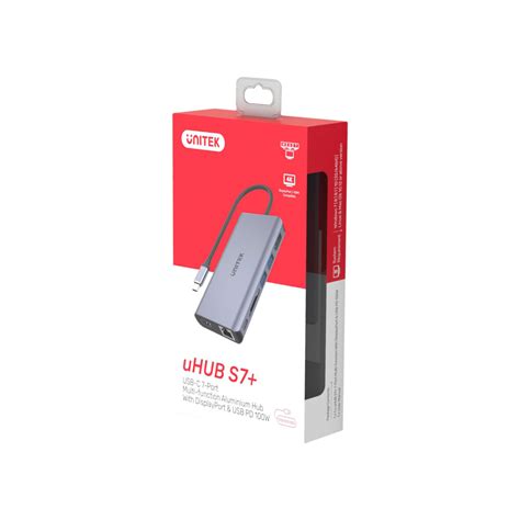 Unitek Type C 7 In 1 Port Replicator With Displayport And Hdmi D1056a