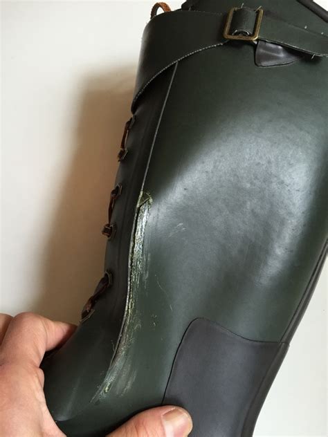 レインブーツのひび割れ ゴム靴 長靴 靴修理 洋服お直し myshoes blog