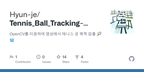 Github Hyun Jetennisballtracking Python Opencv를 이용하여 영상에서 테니스 공 궤적 검출 🎾📹