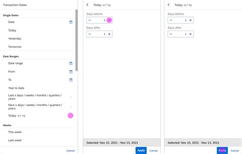 Dynamic Date Range Sap Fiori For Web Design Guidelines