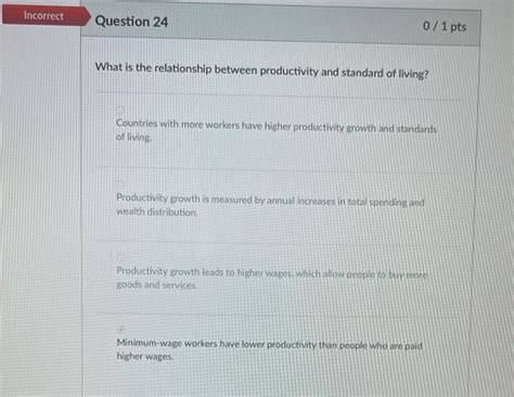 Solved What Is The Relationship Between Productivity And