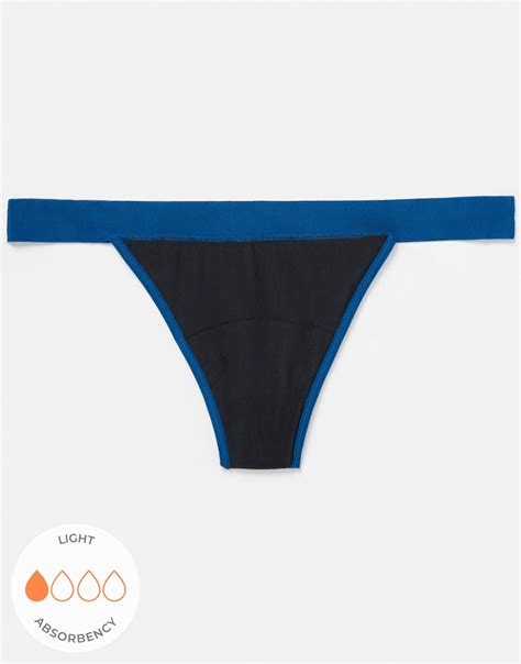 Leah Thong Novelty Blue Plus Period Panties Adore Me