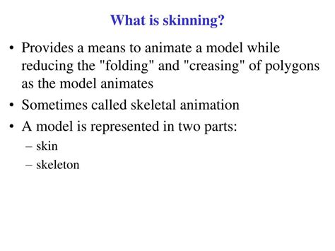 PPT CSE Advanced Game Programming Skeletal Animation And Skinning PowerPoint