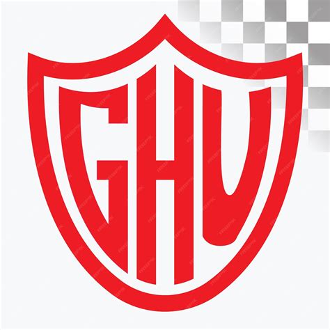 Premium Vector Ghu Letter Logo Design