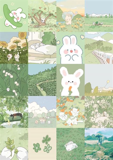 Cute Green Scrapbook Stickers Printable