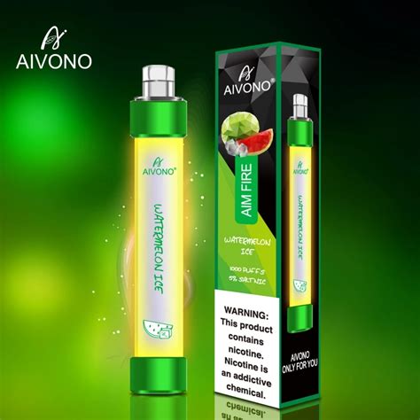 Aivono Aim Fire 1000 Puffs Disposable Vape Pen E Cigarette Device Rgb
