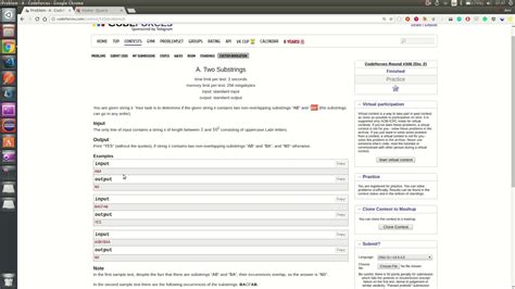 A Two Substrings Codeforces Round 306 Div2 Youtube
