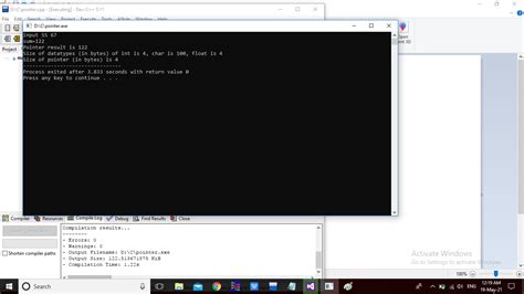 Pointers Compiler Not Working Giving Wrong Results Dev C Stack Overflow