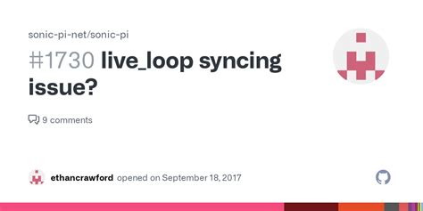 Live Loop Syncing Issue Issue Sonic Pi Net Sonic Pi Github