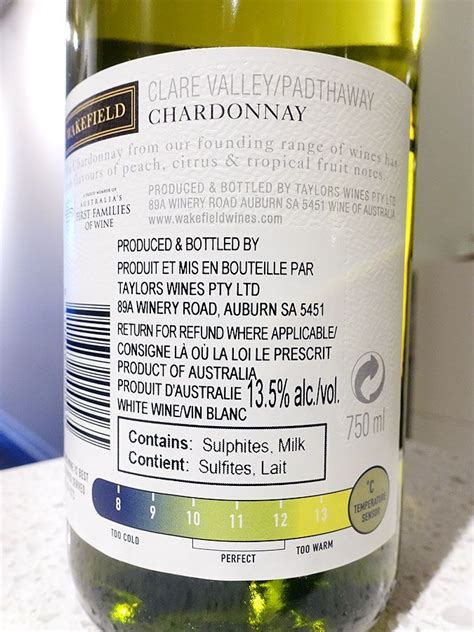 Wakefield Clare Valley Estate Chardonnay 2019 Optimal Drinking