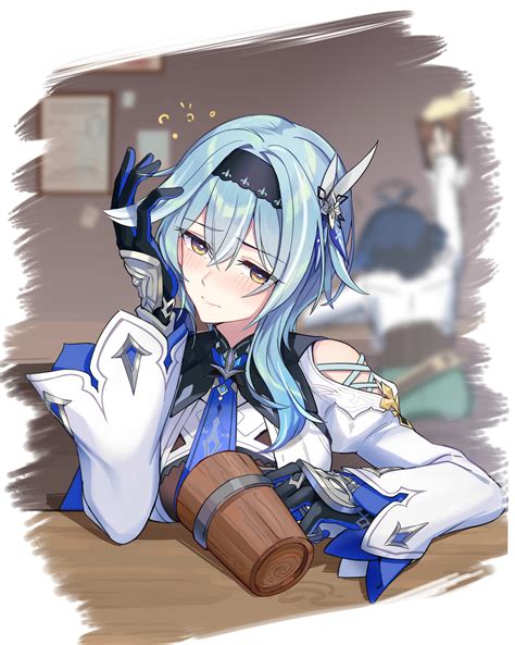 Venti And Eula Genshin Impact Drawn By Hfp~kubiao Danbooru