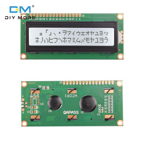 [100 original] diymore lcd1602 1602 lcd module blue yellow green