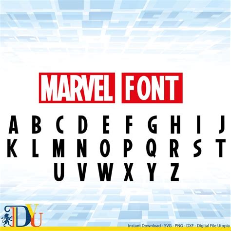 Superhero Font Svg Movie Font Svg Hero Font Svg Font File Ttf Files Superhero Font Ttf Etsy
