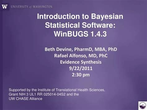 Ppt Introduction To Bayesian Statistical Software Winbugs Powerpoint Presentation Id