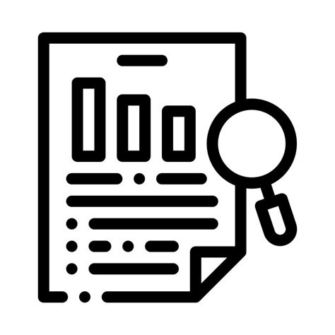 Research Document Icon Vector Outline Illustration 17604915 Vector Art At Vecteezy