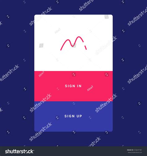 Ui Ux Gui Template Layout Mobile Stock Vector Royalty Free 518247181 Shutterstock