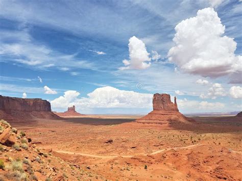 Monument Valley Navajo Nation Tribal Park Panorama Stock Image Image