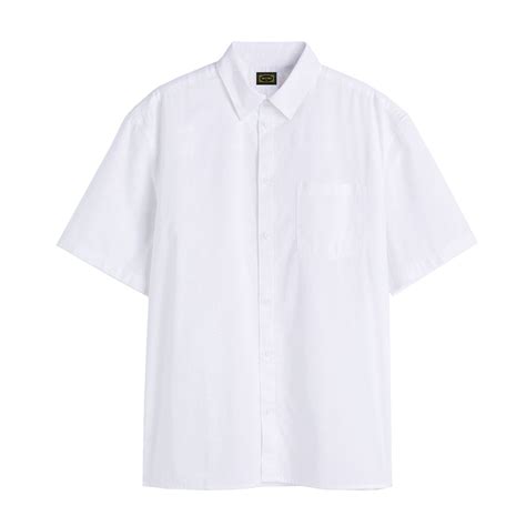 Jual Skymo Apparel Kemeja Pendek Neat White Shopee Indonesia