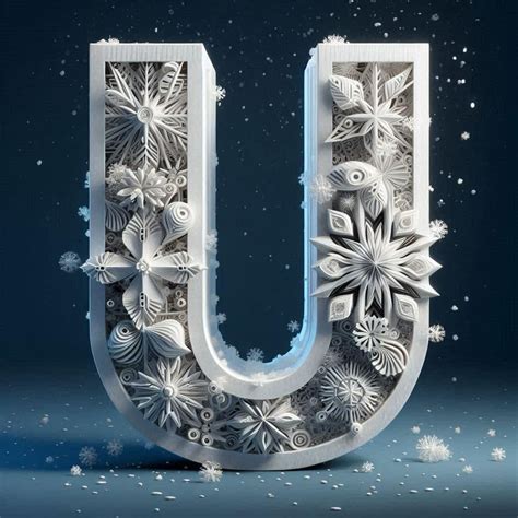 3d Letter U Design U Alphabet Design 3d U Letter