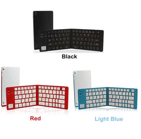 Portable Folding Wireless Bluetooth Keyboard Customize Rechargeable Foldable Touchpad Keypad For