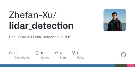github zhefan xu lidar detection real time 3d lidar detection in ros