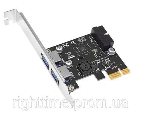 Контроллер PCI Express USB 3.0 (2 порта + выход на переднюю панель) (ID ...