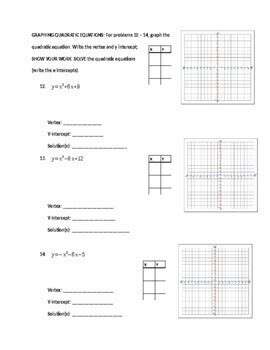 Intro To Quadratic Equations Exam EDITABLE By Judianne Speach TpT