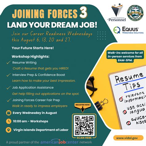 Joining Forces 3 Land Your Dream Job Workforce Development