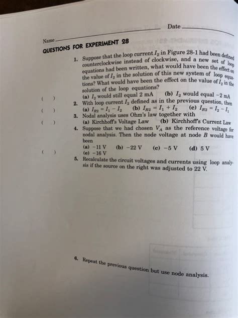 28 Loop And Node Analyses Reference Reading